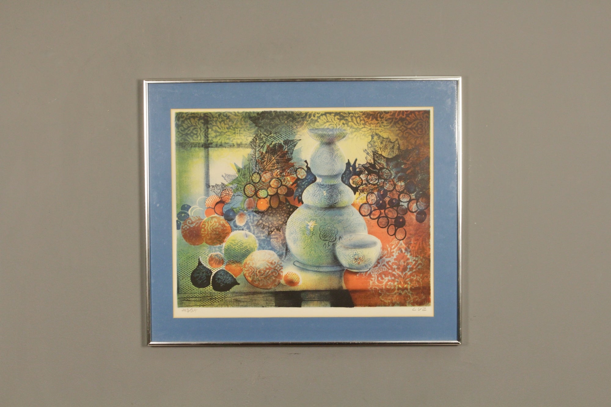 1970s "Graphic Still Life" Lithograph – Furnish Green