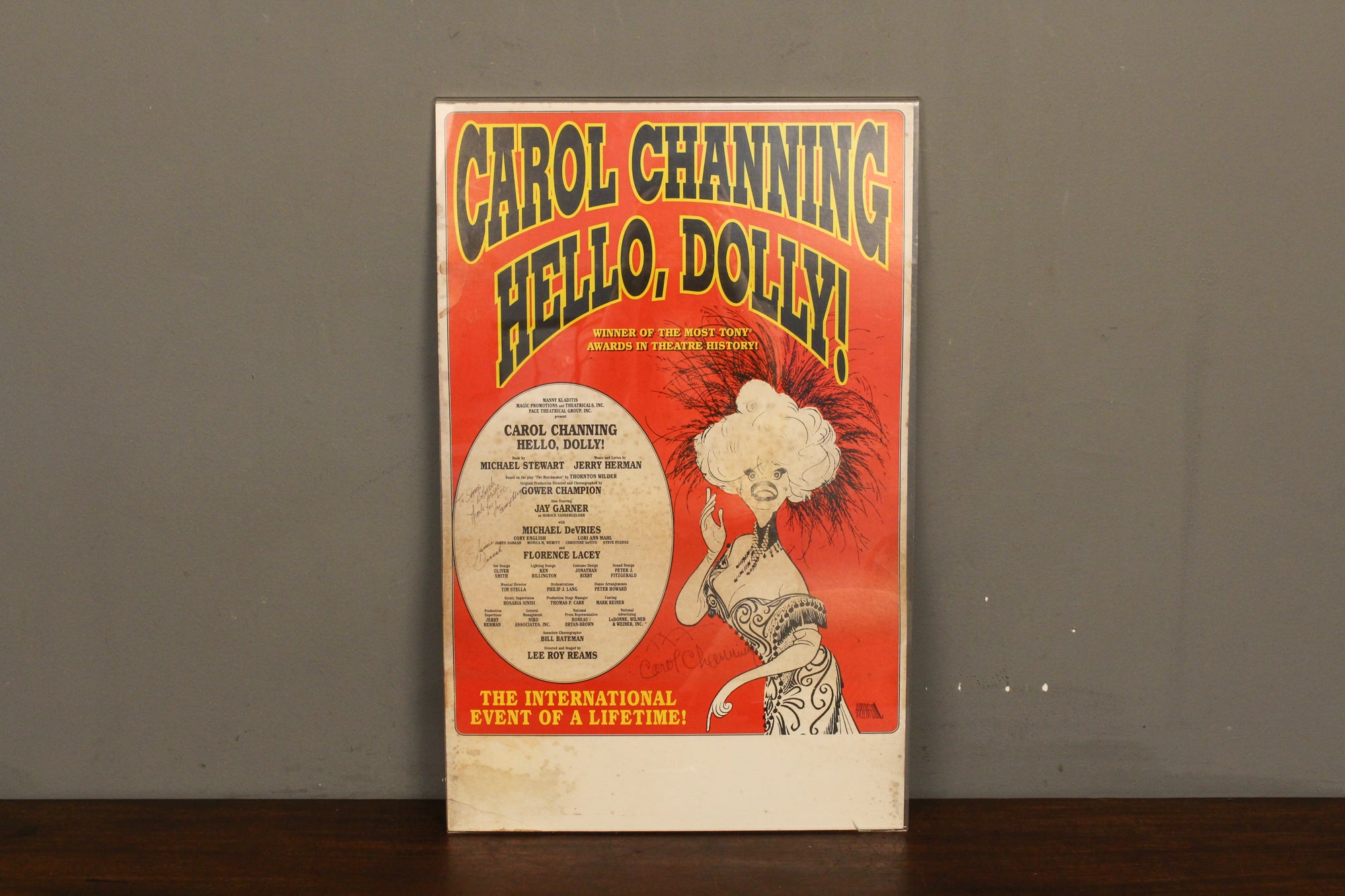 "Hello Dolly" Carol Channing Signed Poster – Furnish Green